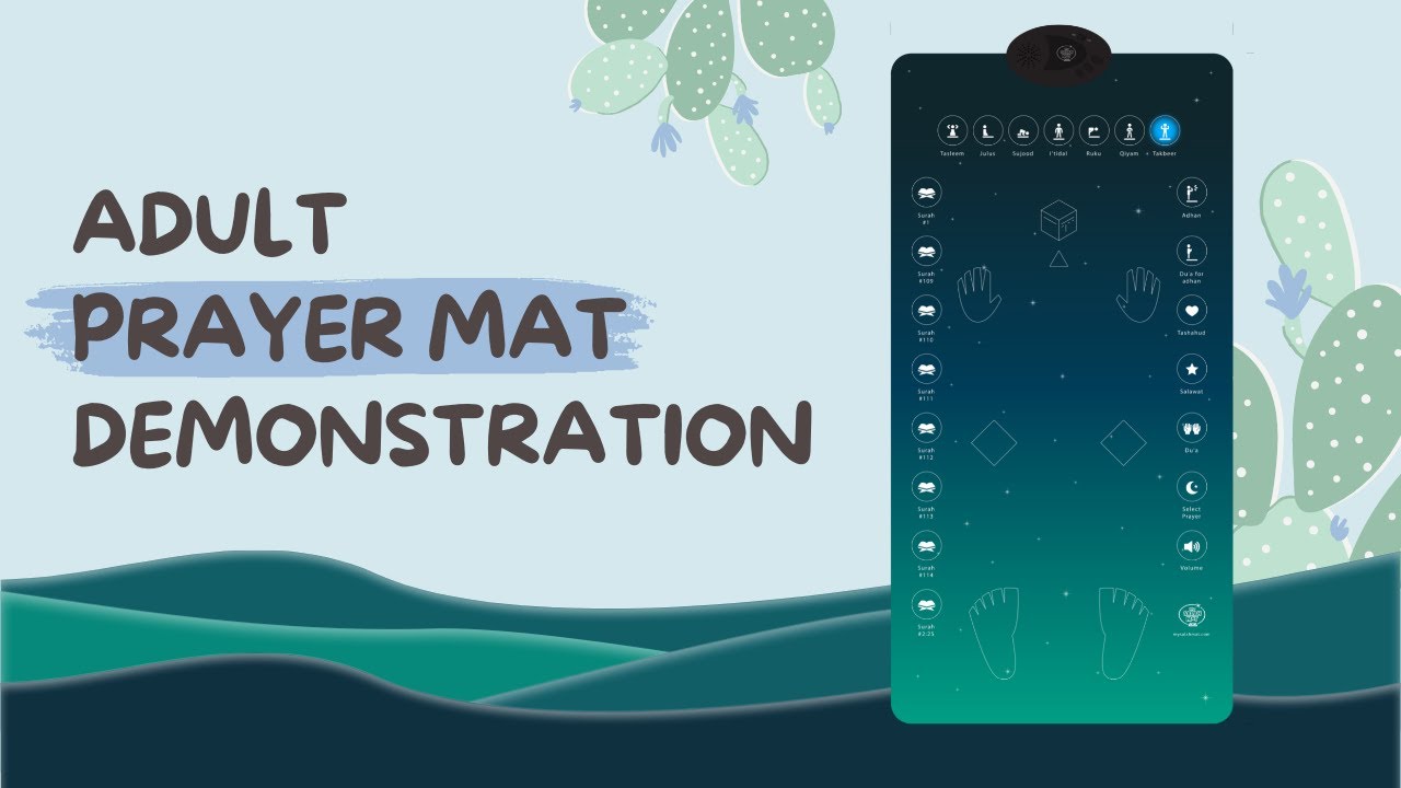 Interactive Prayer Mat for Adults & Reverts | Instructional video ...