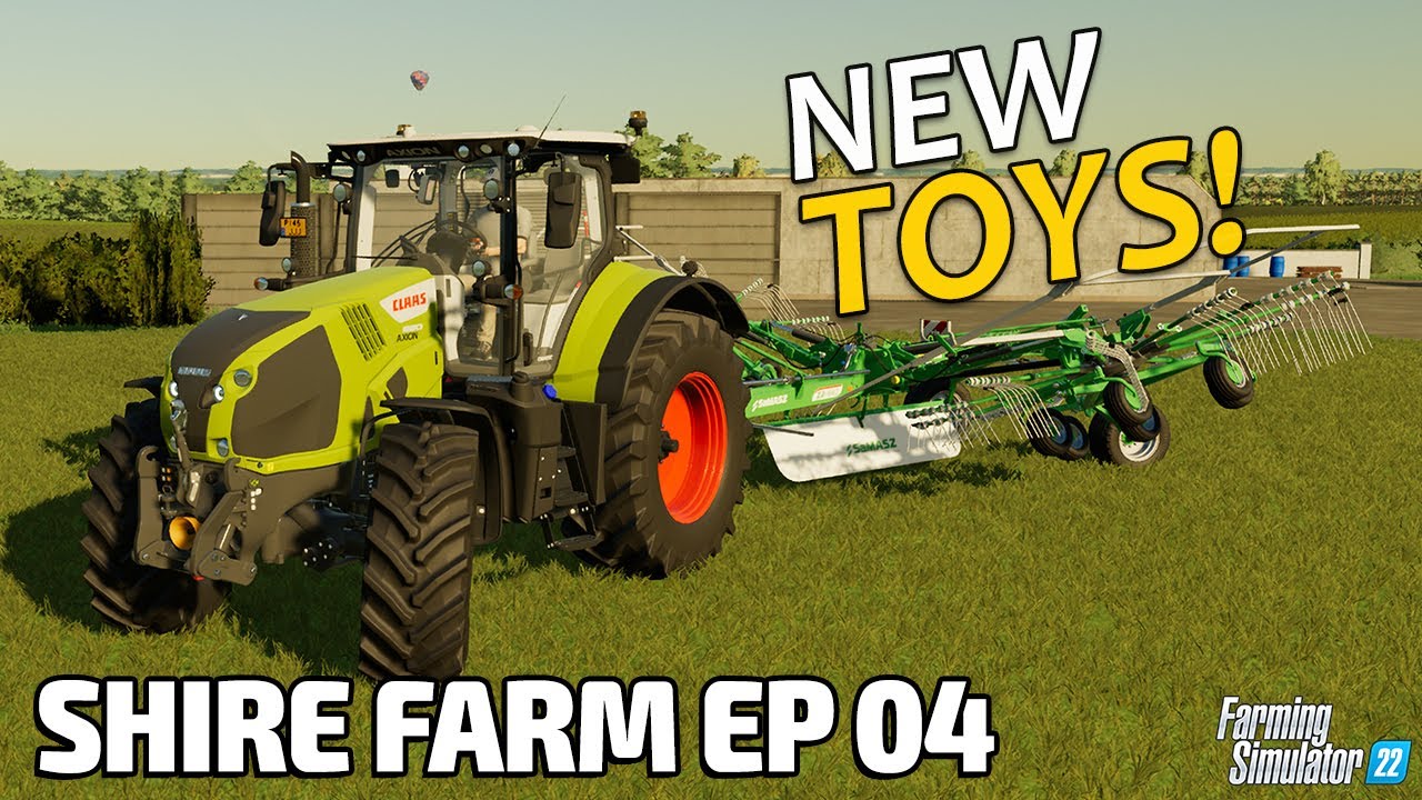 GRASS WORK HAS BEGUN! | SHIRE FARM - FARMING SIMULATOR 22 | EPISODE 4 ...
