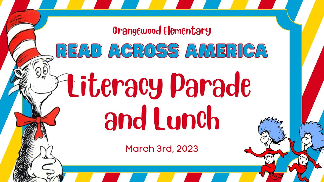 Literacy Parade and Family Lunch - Read Across America - YouTube