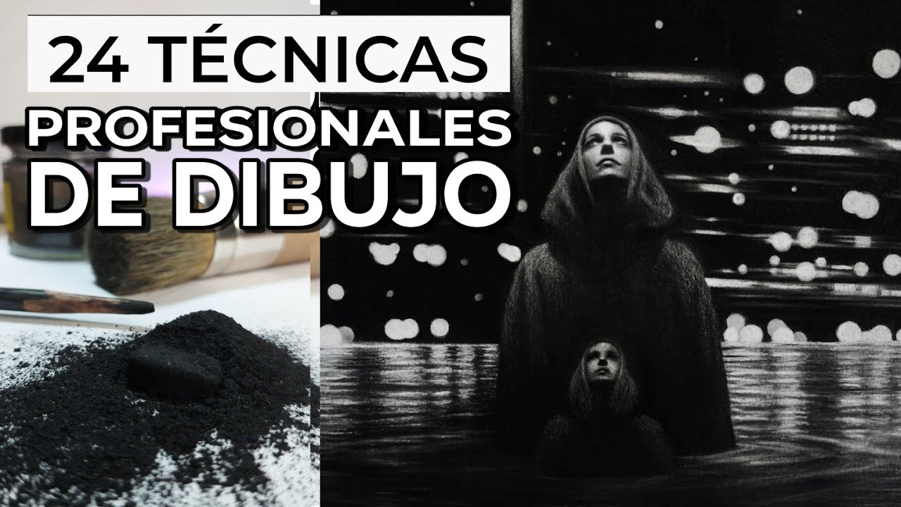 24 TÉCNICAS de DIBUJO PROFESIONAL para NOVATOS y EXPERTOS - YouTube