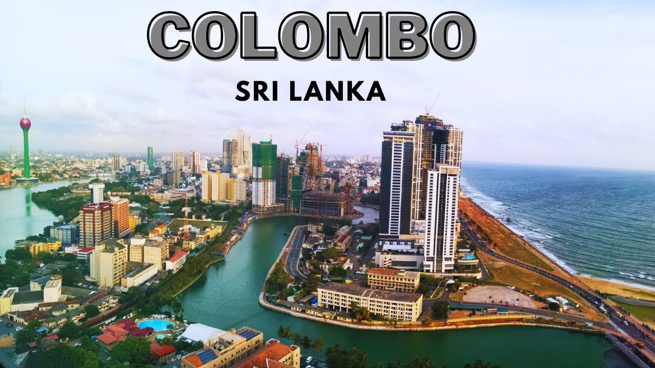 Aerial Drone view of Colombo Sri Lanka - YouTube