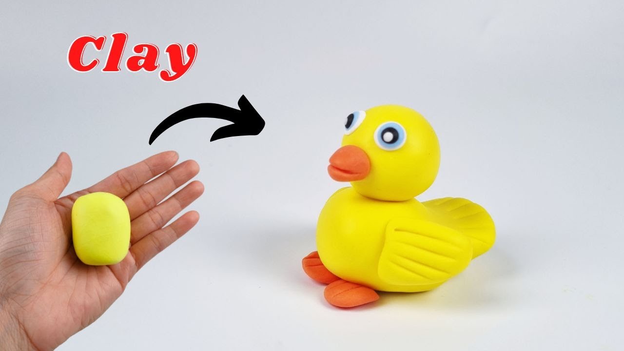 How to make clay chicken easy ️ How to make chicken with clay 😊 polymer ...