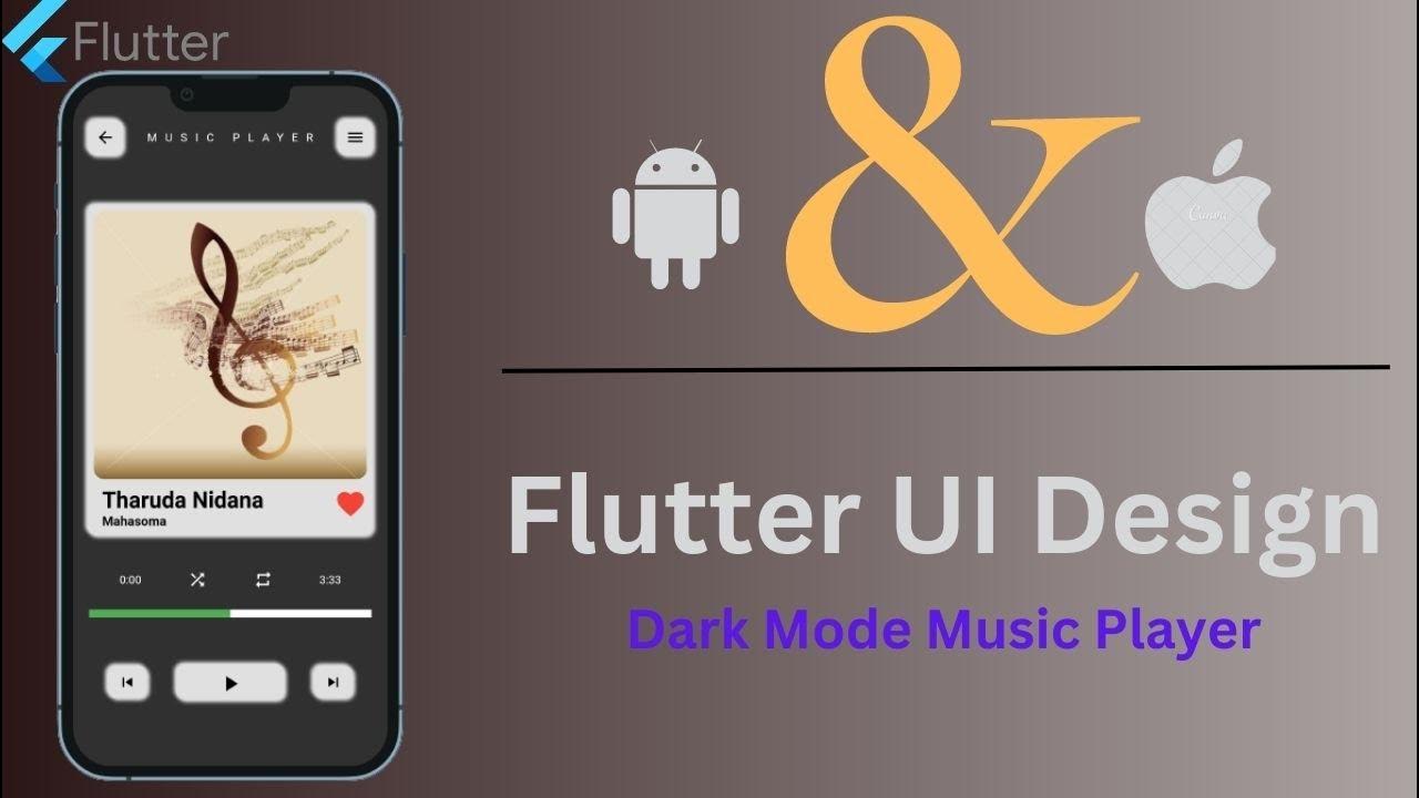music player UI 👨🏽‍💻 flutter tutorial ♡ - YouTube