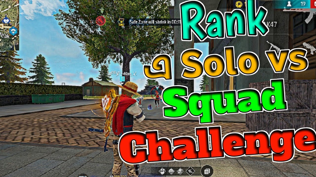 solo vs squad challenge 😈 - YouTube