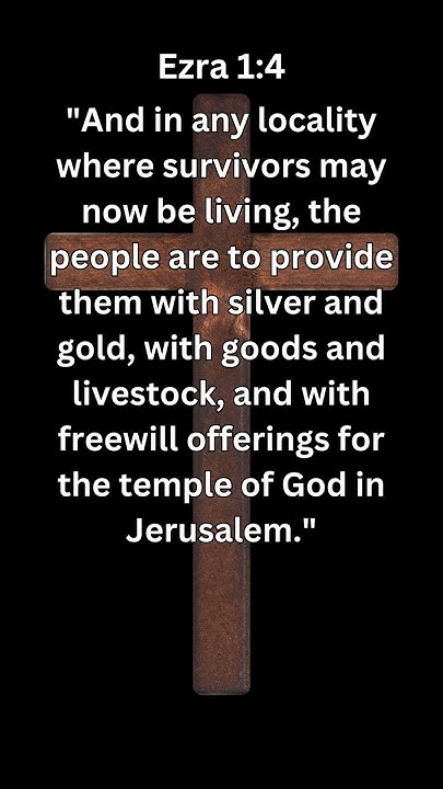 Journey of faith and spiritual growth | Ezra 1:4 #prayer #dailyverse # ...