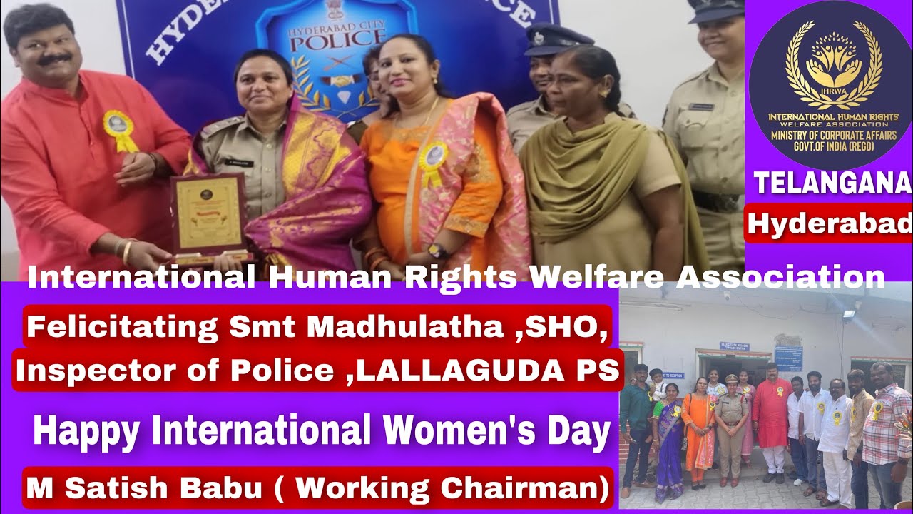 Smt Madhulatha , Inspector of Police , SHO Lallaguda , Hyderabad ...