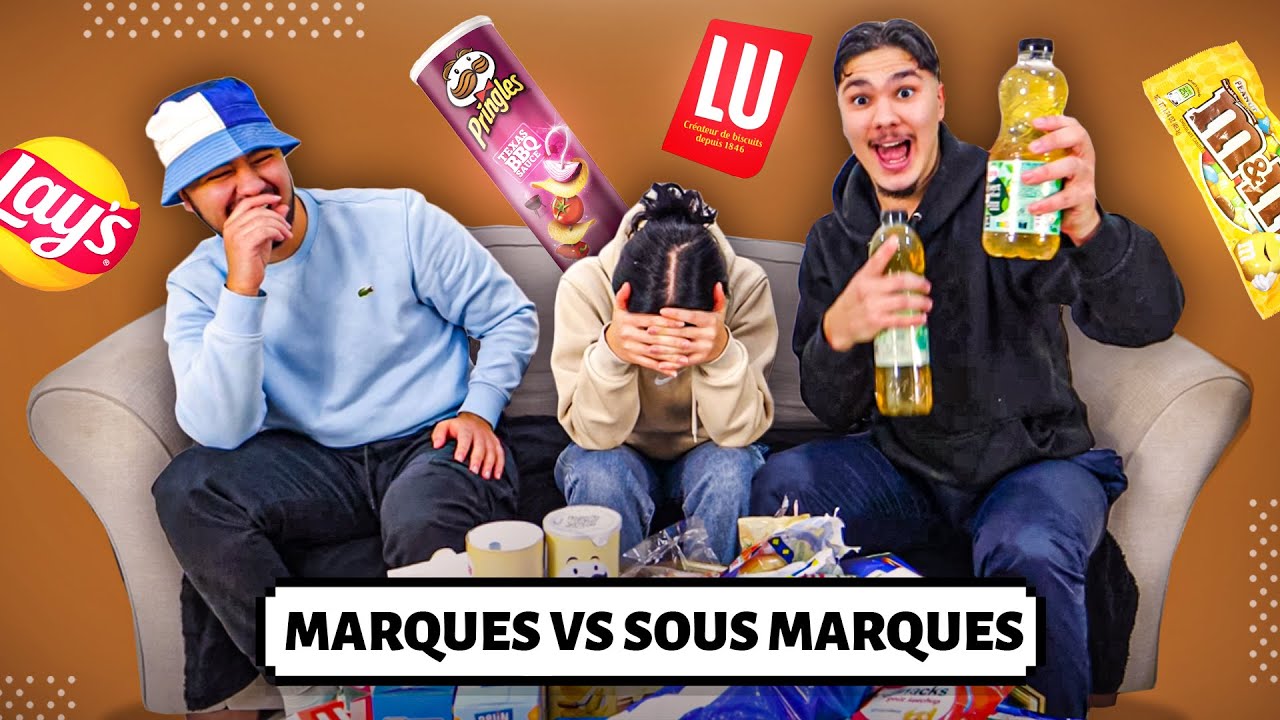 MARQUE VS SOUS MARQUE AVEC MES FRERES (ils sont trop nuls) - YouTube