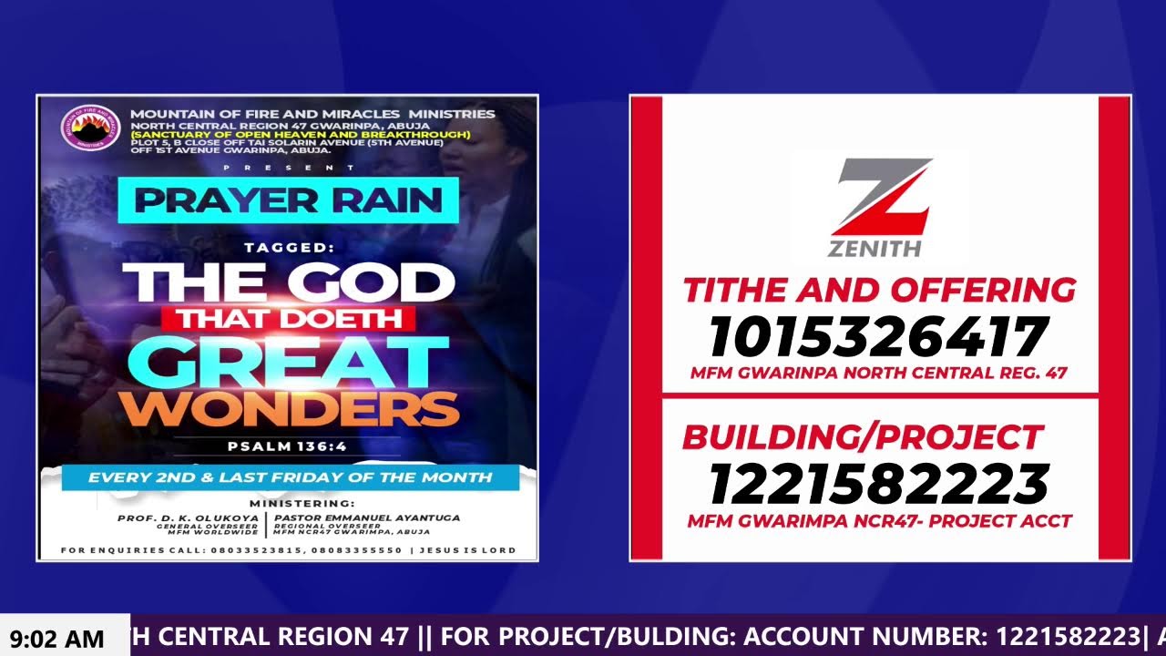PRAYER RAIN SERVICE // 23RD MAY 2025 - YouTube