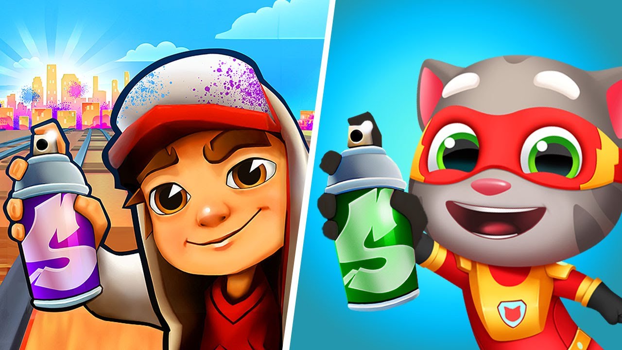 Subway Surfers VS Talking Tom Hero Dash Game, Subway Surfers New Update ...