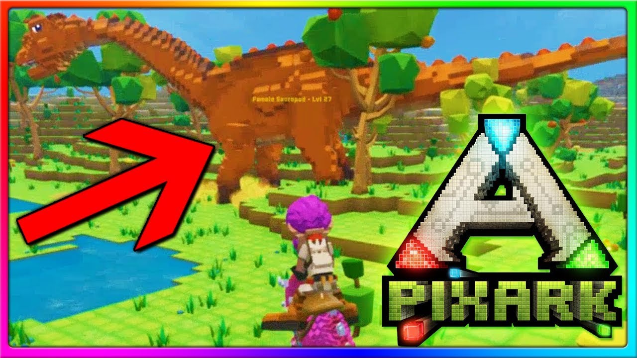 PixARK - I FOUND THE MOST POWERFUL DINOSAUR! | Episode 1 of "How to ...