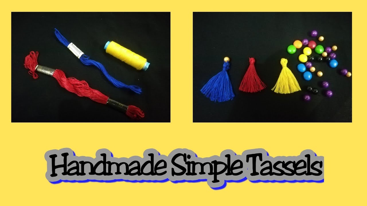 Handmade Simple tassels l Three Different Threads tassels l Scope ...
