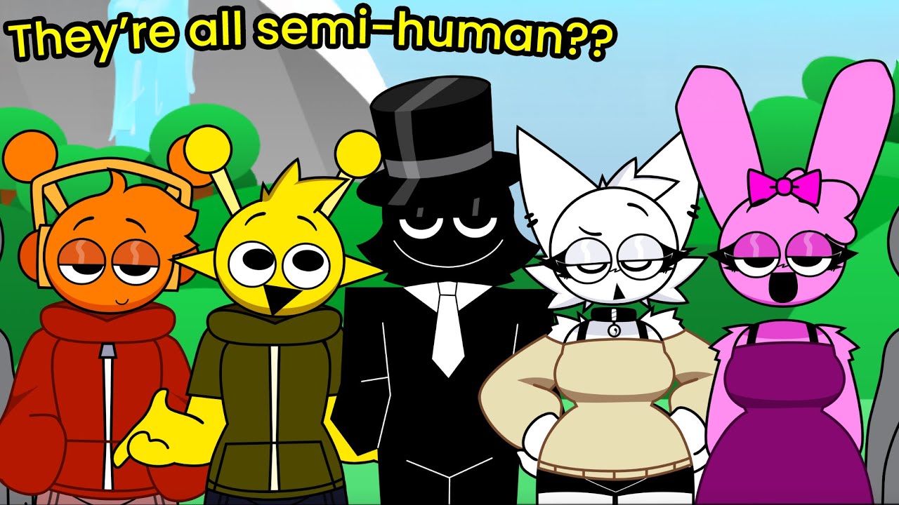 Sprunki, but they're all SEMI-HUMAN?? (Sprunki Misfismix) - YouTube