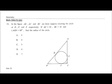 CE 1990 Math paper II Q53 - YouTube