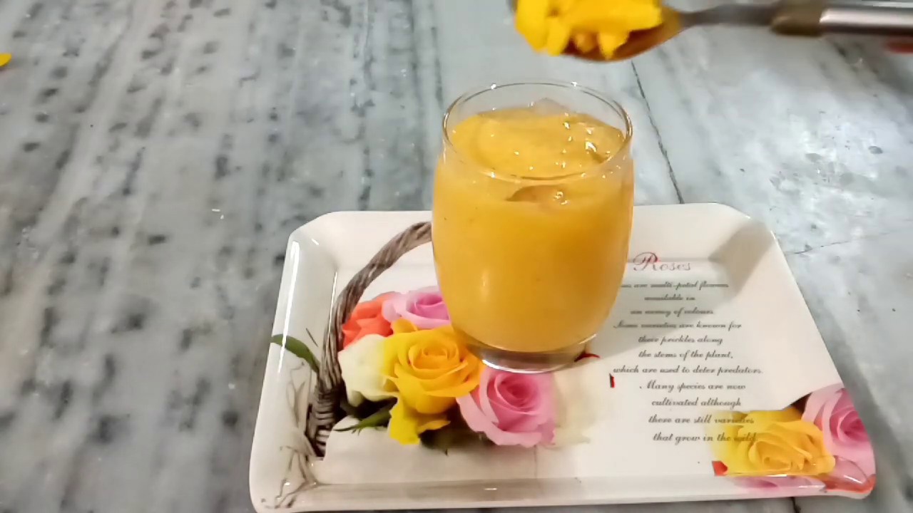 Recipe of delicious yummy chilled mango shake 🥭🍹 - YouTube