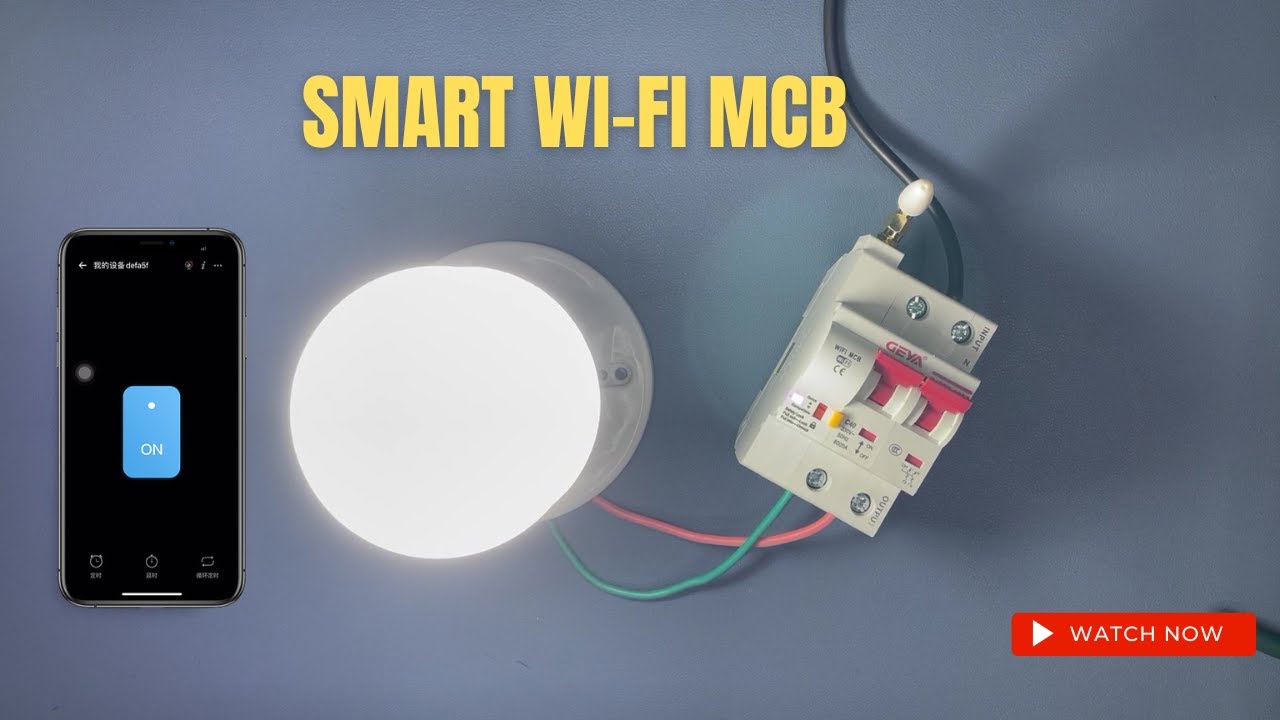 Smart Wi-Fi MCB | GEYA Electric - YouTube