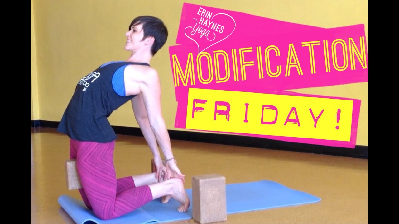 Modification Friday - Ustrasana Camel Yoga Pose - YouTube