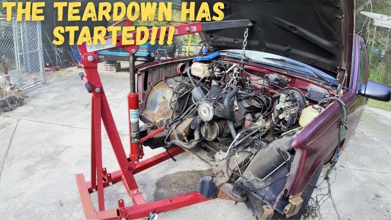 1989 GMC StepSide OBS Build: Front End Teardown & Attempted Engine ...