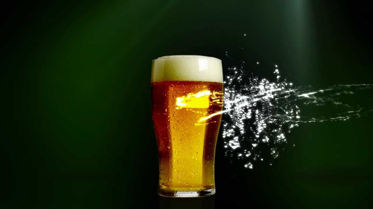Bullet Beer Splash - YouTube