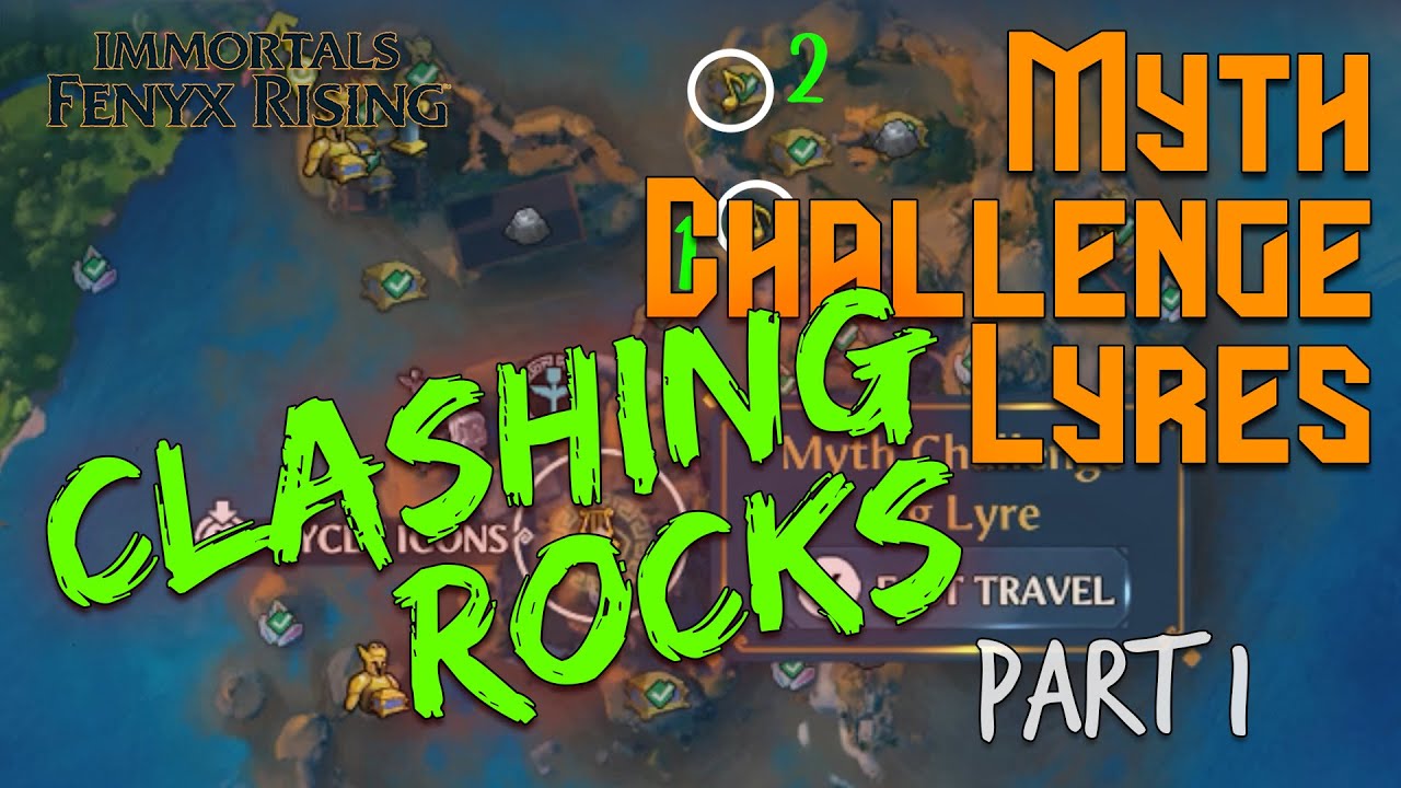 Myth Challenge Lyres - Clashing Rocks Part 1 - Immortals Fenyx Rising ...