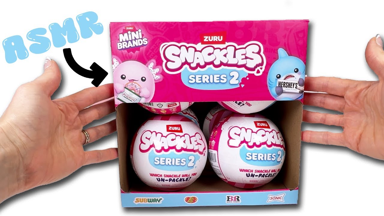 Snackles Series 2 Plushies Blind Bag Opening FULL BOX! ASMR Sounds ...