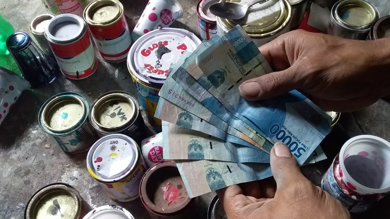 Kiat Jadikan Cat Sisa Produksi Menjadi DUIT - YouTube