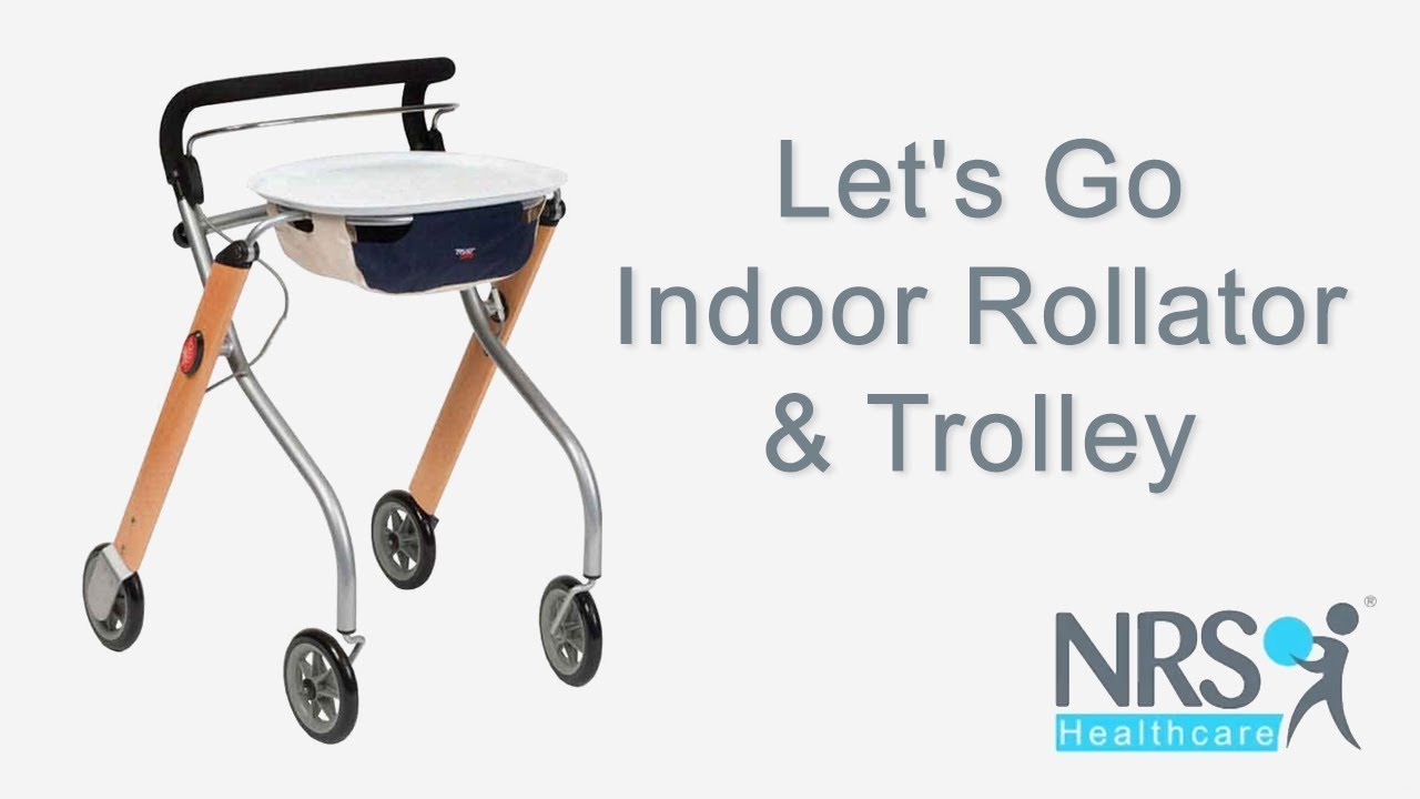 Let's Go Indoor Rollator & Trolley - YouTube