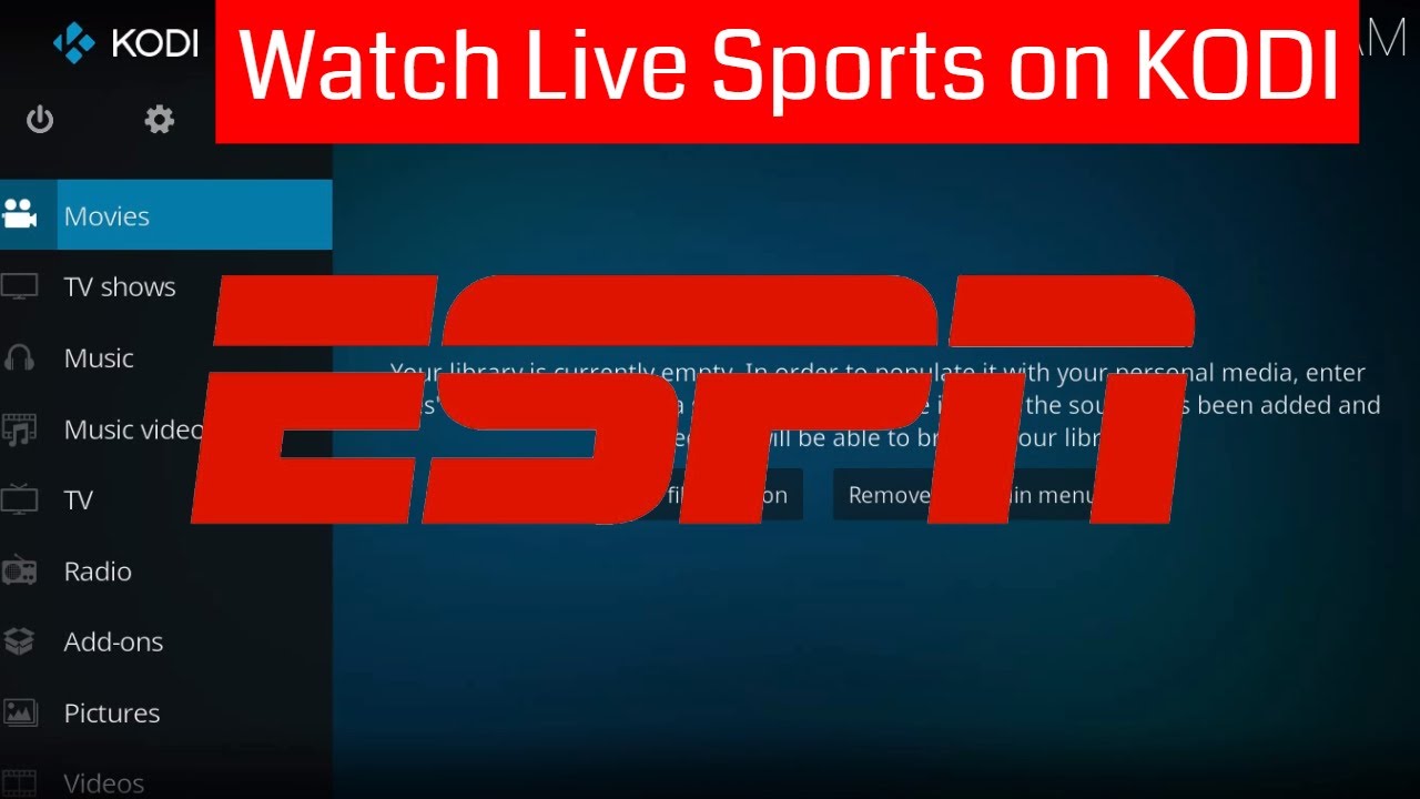 How to Install ESPN3 Kodi Add-on - YouTube