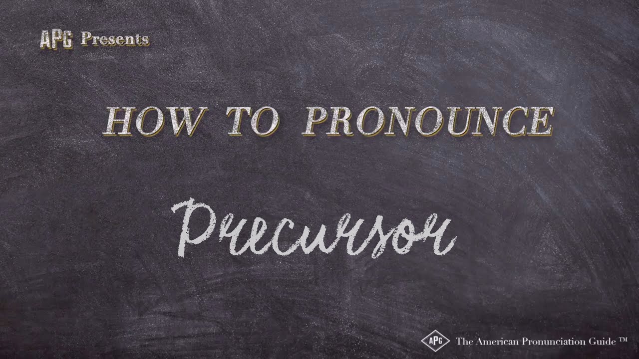 How to Pronounce Precursor (Real Life Examples!) - YouTube
