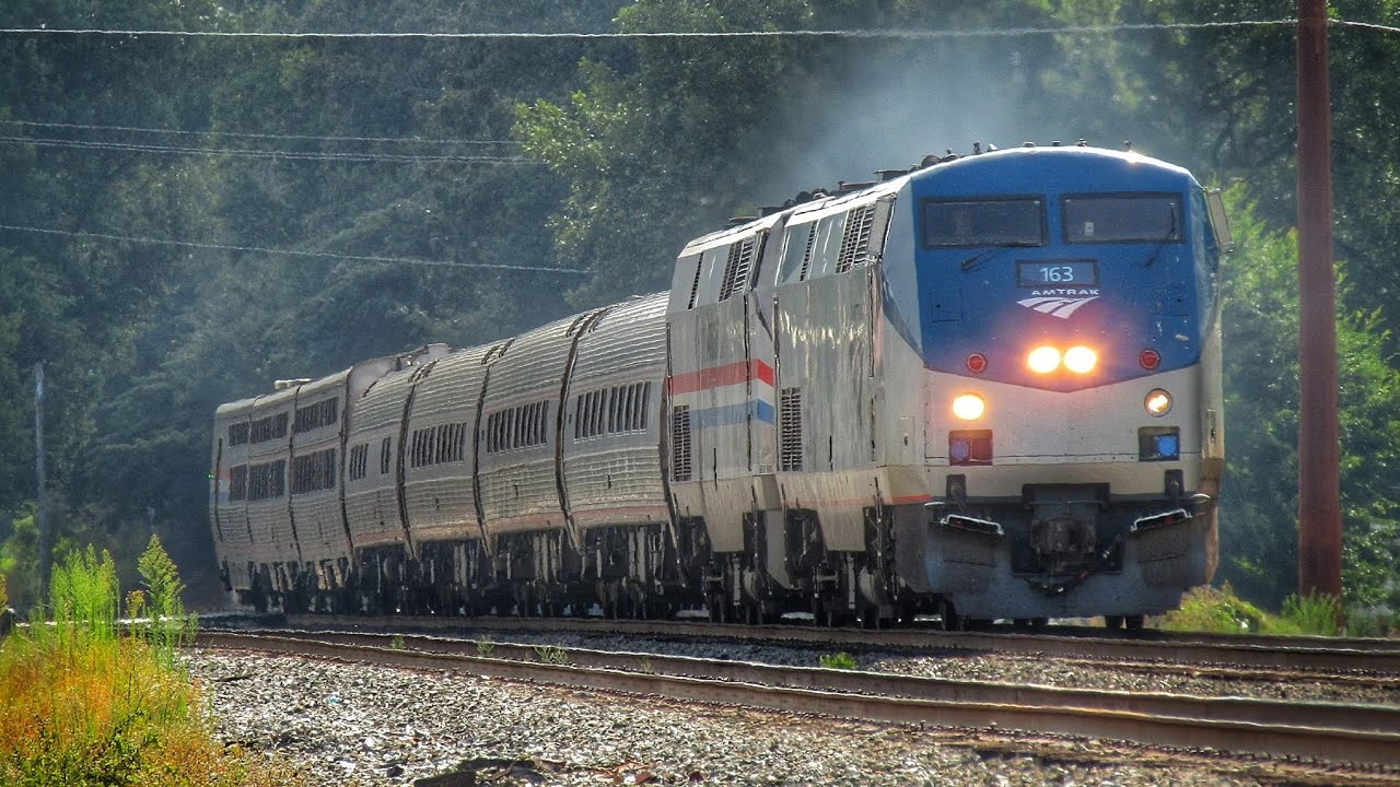 Amtrak 19 [GE P42DC #163 Leading] - Seneca, SC - 08.06.2022 - HD - YouTube