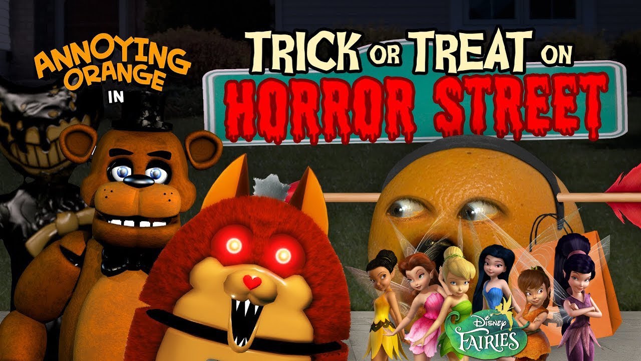 Tinkerbell and her friends reacts to Annoying Orange Trick or Treat on ...