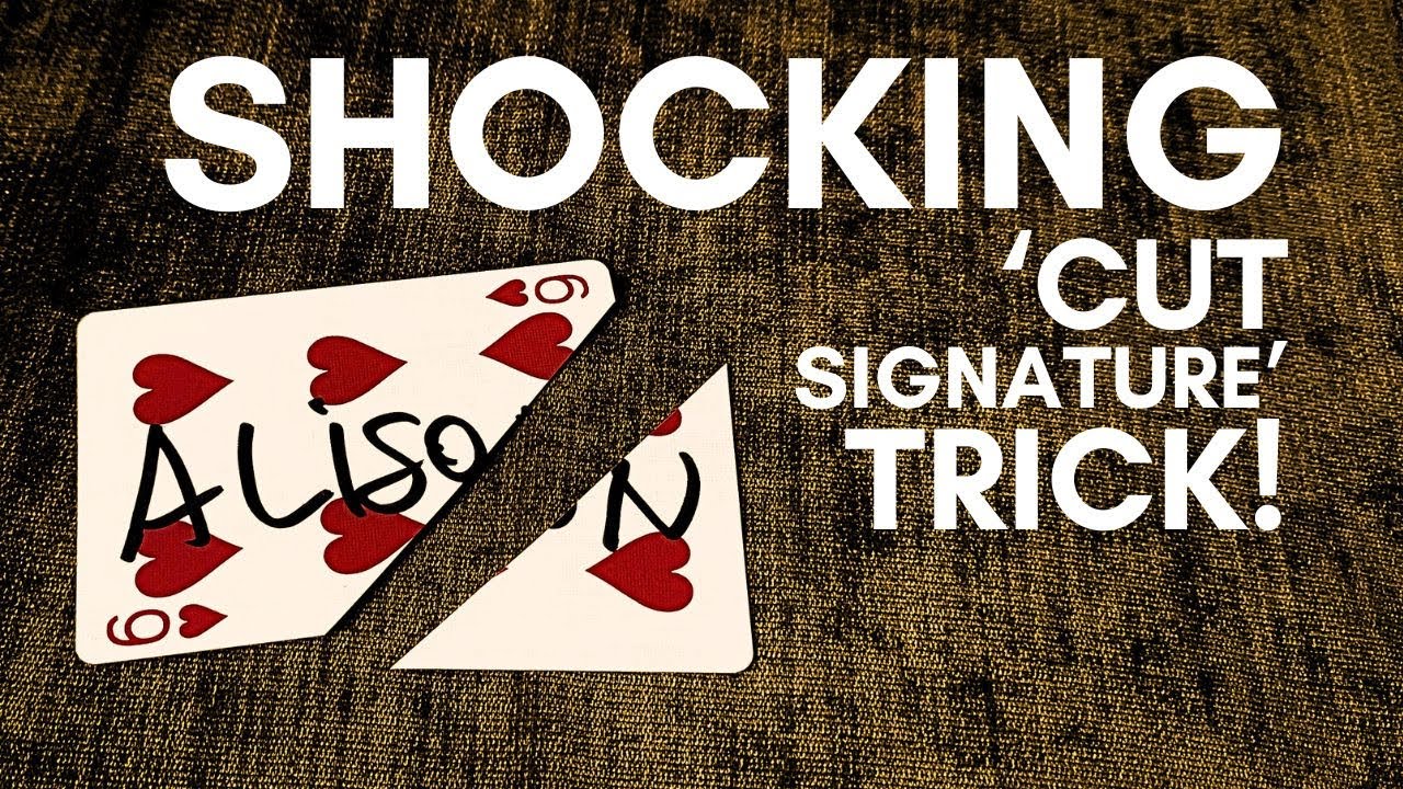 Shocking 'Cut Signature' Magic Card Trick (Jay Sankey Magic Tricks ...