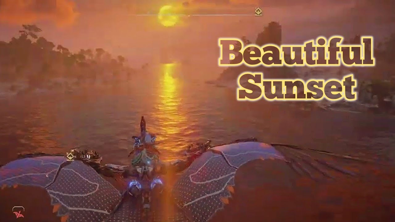 Horizon Forbidden West Burning Shores Beautiful Sunset #gaming #ps5 # ...