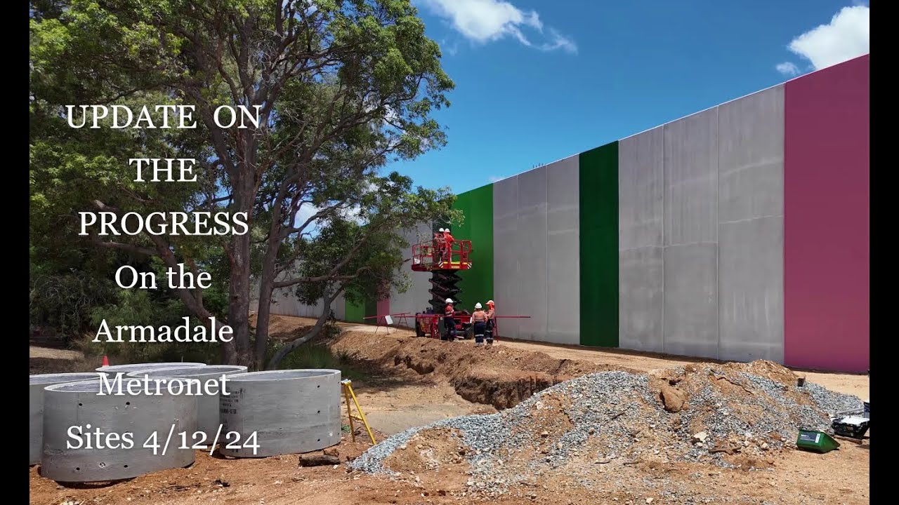 A quick look at the progress on the Armadale WA Metronet Sites 4 12 24 ...