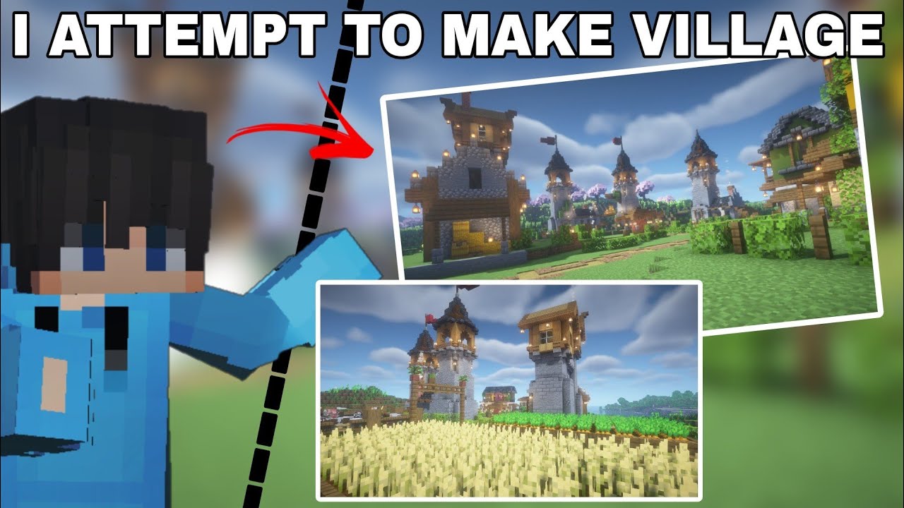I ATTEMPT TO MAKE A VILLAGE IN 24 HOUR'S : MINECRAFT : - YouTube