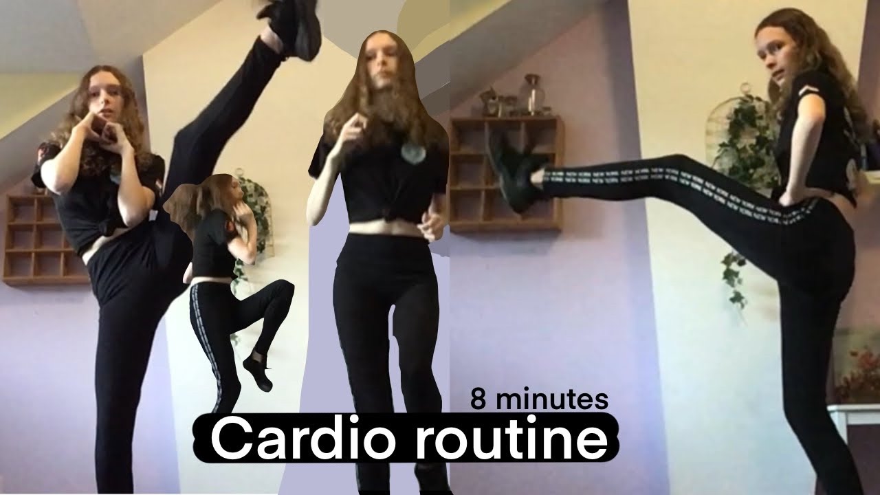 CARDIO ROUTINE - 8 minutes - YouTube