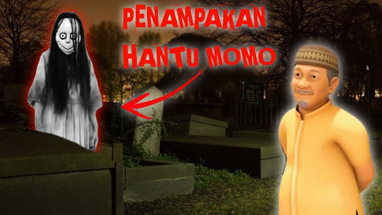 TERLIHAT JELAS!!! Penampakan Hantu Seram Momo Dikalahkan Haji Udin Adit ...