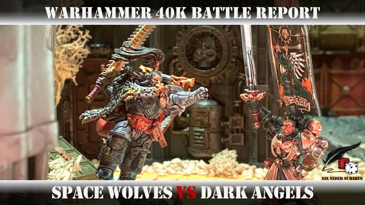 Dark Angels vs Space Wolves 2,000 points Warhammer 40K Battle Report ...