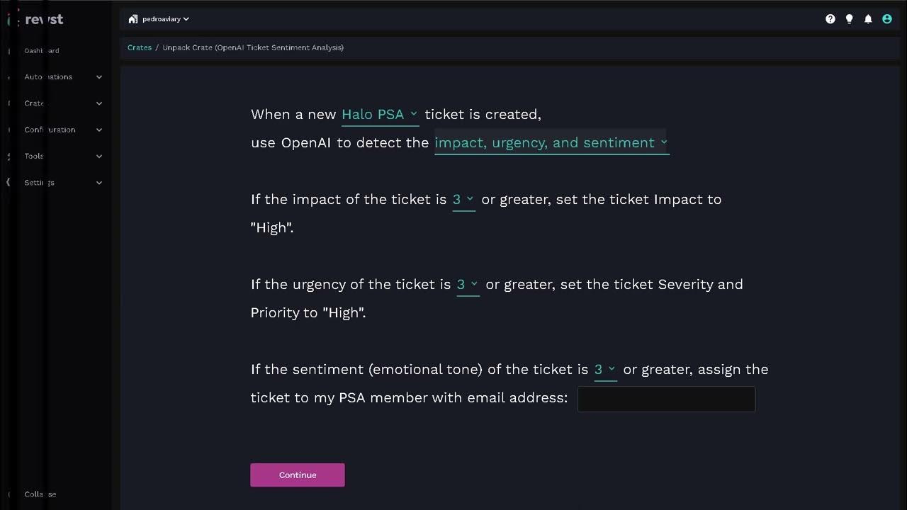 OpenAI Ticket Categorization & Sentiment Analysis with Rewst - YouTube
