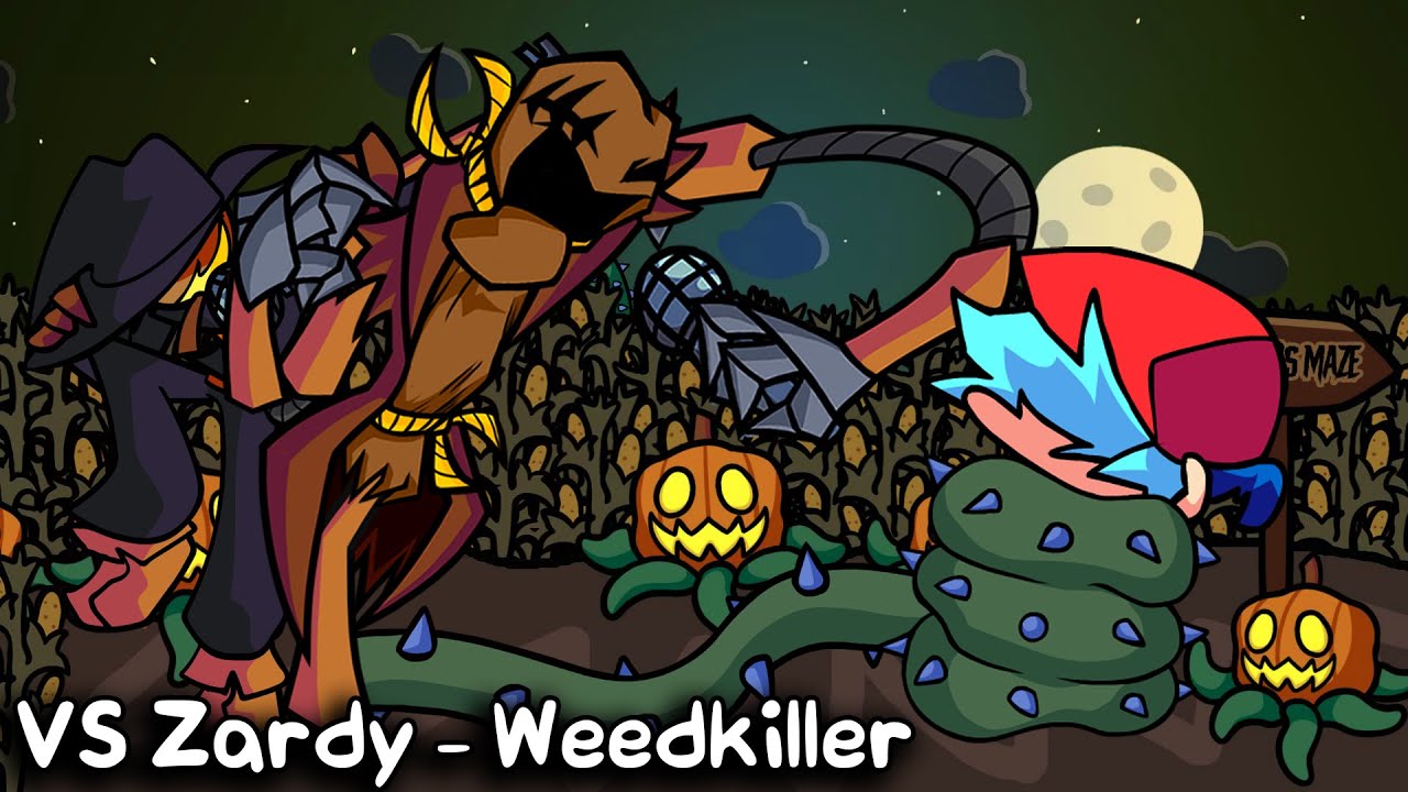 Friday Night Funkin' VS Zardy - Weedkiller Mod | FNF MODS - YouTube