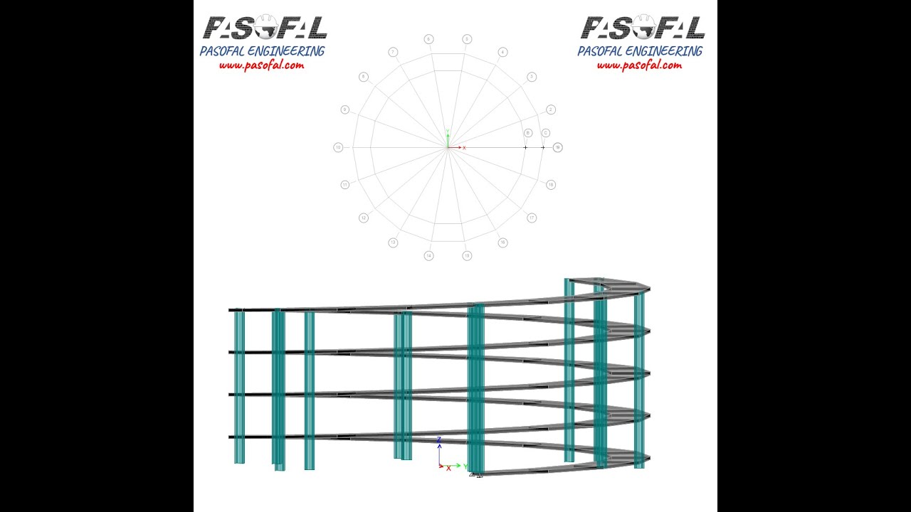 Easy Modelling of Ramps Using Cylindrical grid system in ETABS 2019 ...
