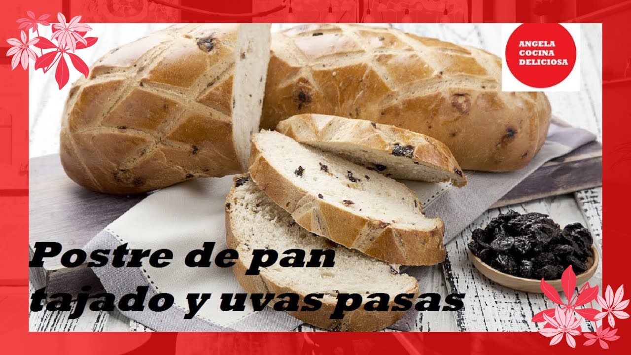 Cómo hacer 👩‍🍳 POSTRE de UVAS PASAS con pan 🍰 | #angelacocinadeliciosa ...
