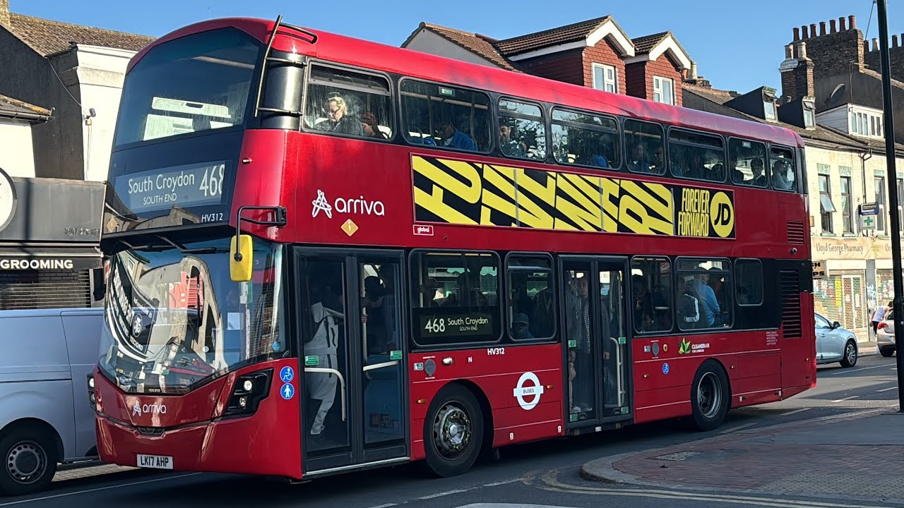Volvo B5LH Wright Eclipse Gemini 3 Arriva London HV312 LK17AHP Route ...