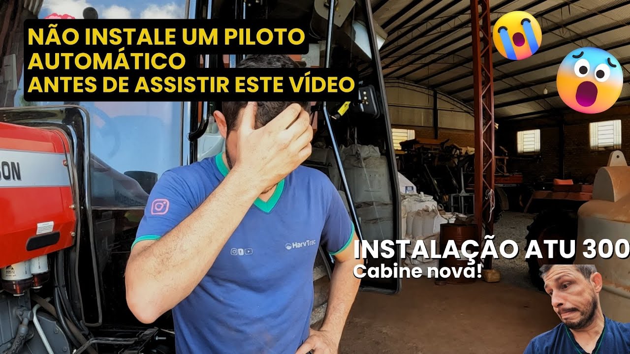 Instalação do ATU 300 " piloto automático AutoTrac Universal John Deere ...
