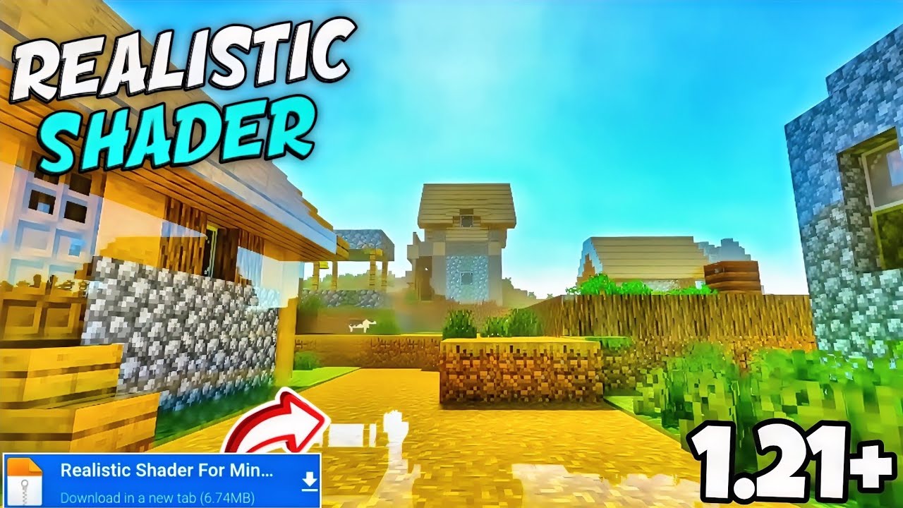 Realistic rtx Shader MCPE 1.21 - Shaders Minecraft PE 1.21.93 - 100% ...