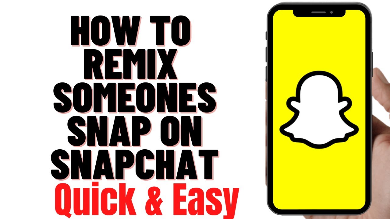 HOW TO REMIX SOMEONES SNAP ON SNAPCHAT 2024 - YouTube