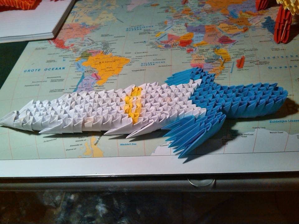 How to make 3d origami master sword blade of the chosen - YouTube