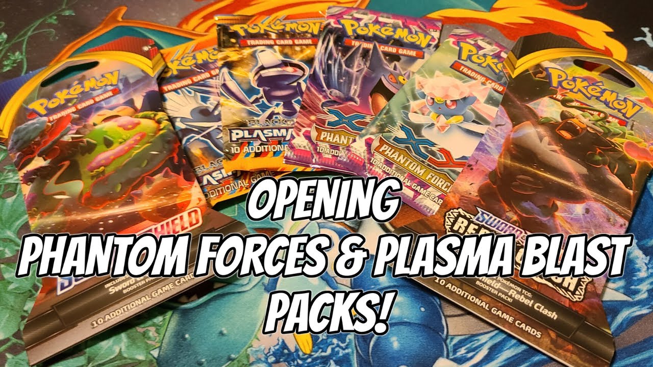 *PHANTOM FORCES* & *PLASMA BLAST* Pokémon Card Opening! - YouTube