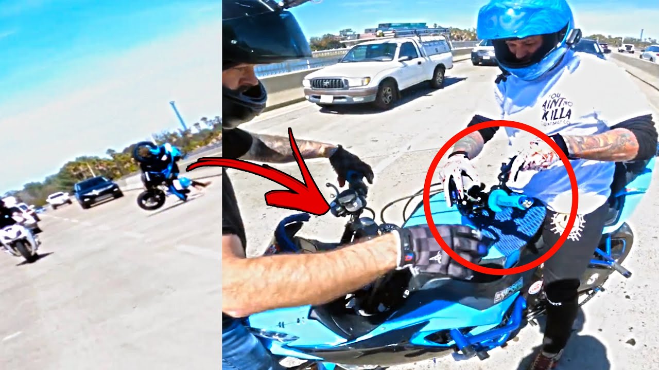When HANDLEBARS Fall OFF - Epic Motorcycle Moments - Ep.#326 - YouTube