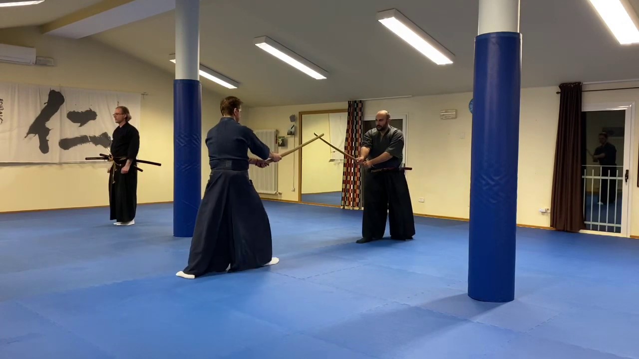 Tenshin Ryu - Practice - Kumidachi - Ryūsetsu Ken - YouTube