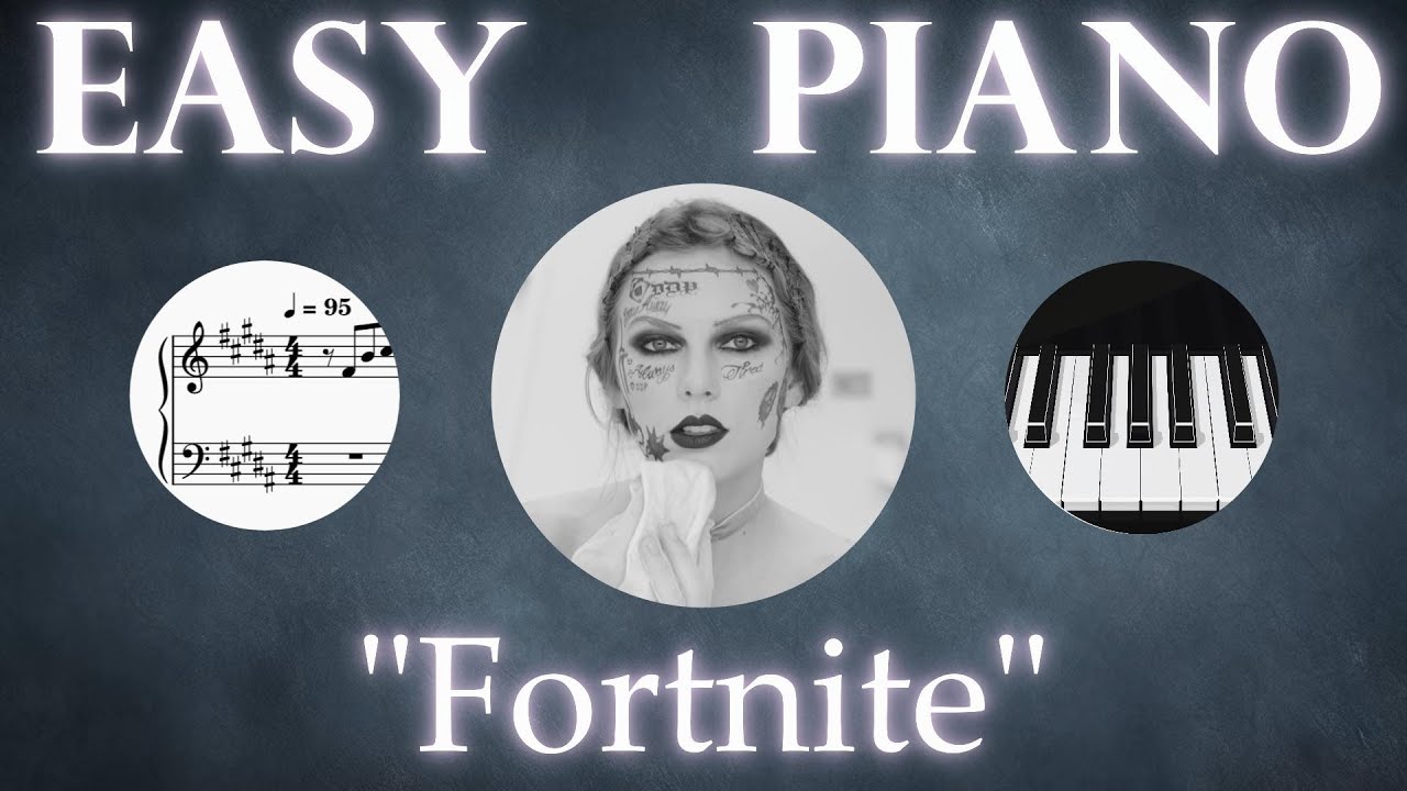Taylor Swift ft. Post Malone - Fortnite(Chorus + Bridge) | Easy Piano ...